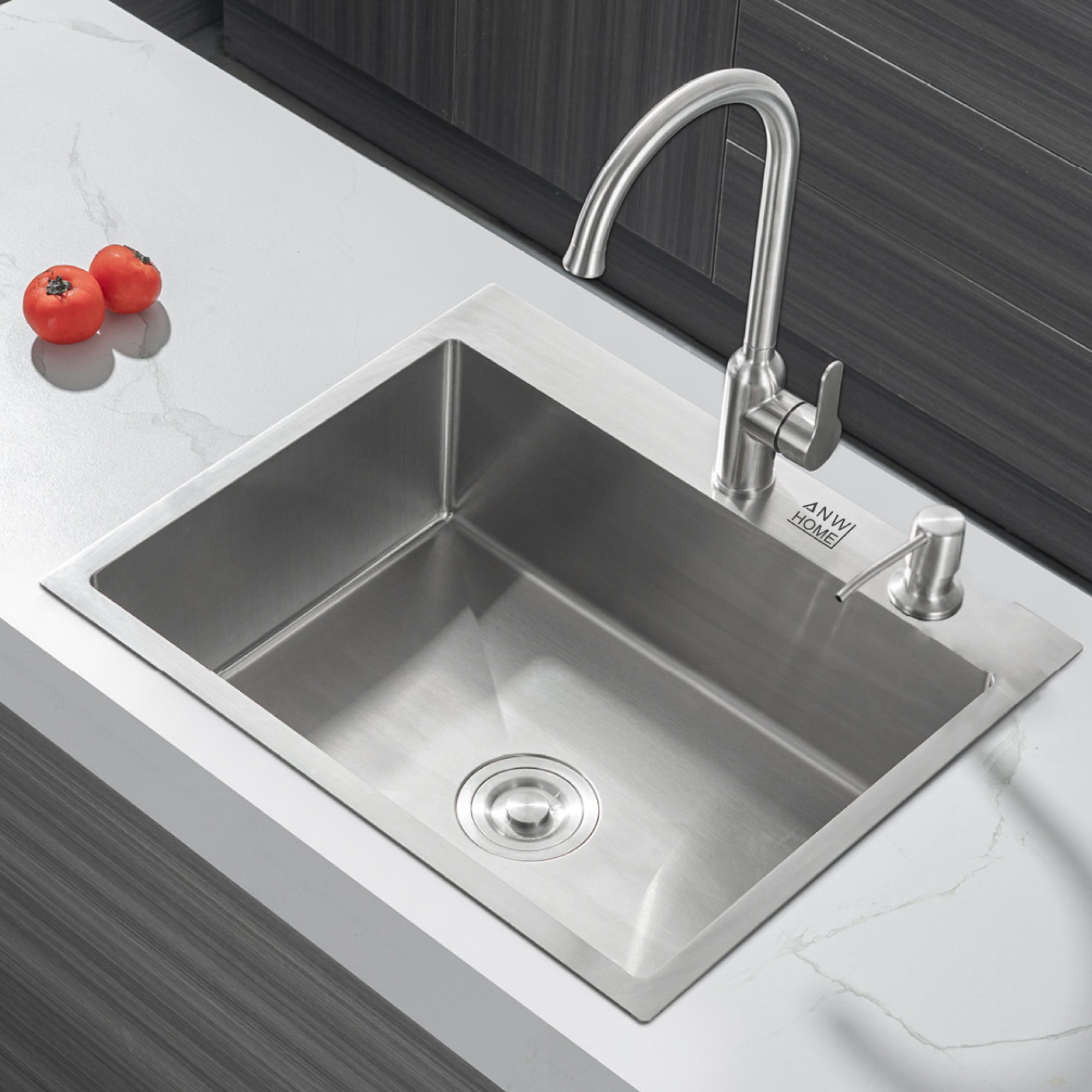 Stainless steel inox kitchen sink 50x45 – ANW HOME
